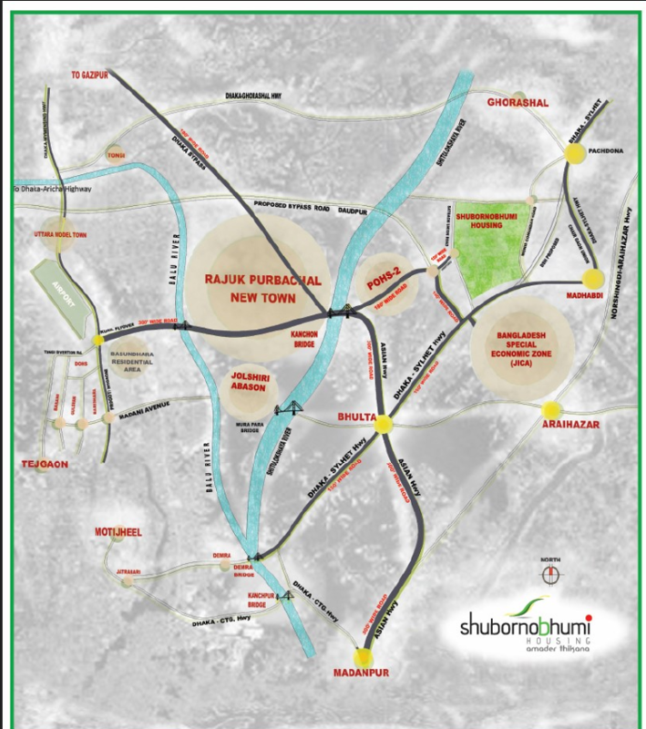 Location Map – Shubornobhumi Housing Limited